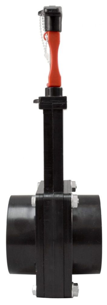 Three Piece Gate Valve Assembly W/Gate Keeper, 2" Slip X Slip, ABS ...