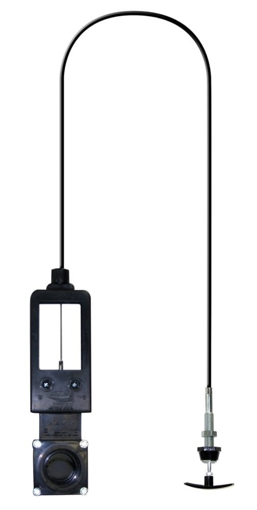 Cable Valve, 1-1/2", Hub x Spigot With 96" Cable - Valterra.com