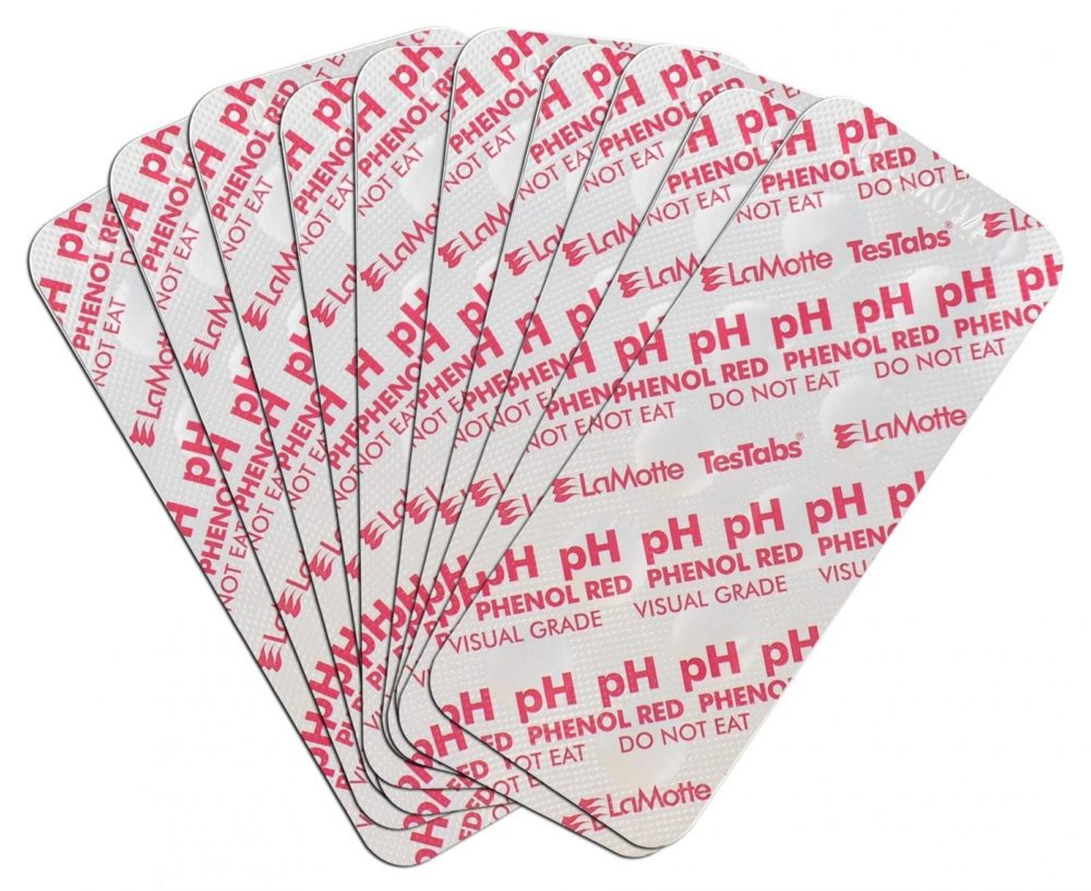 Phenol Red Rapid Dissolve, 10 Tabs Per Strip (priced Per Strip), 100 ...