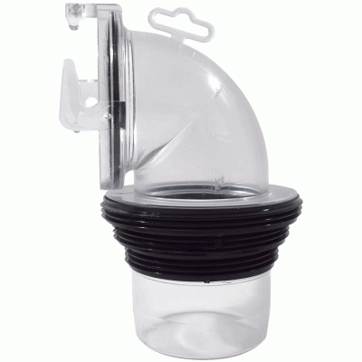 EZ Coupler® 90° Bayonet Sewer Fitting, Clear/Black, Boxed - Valterra.com